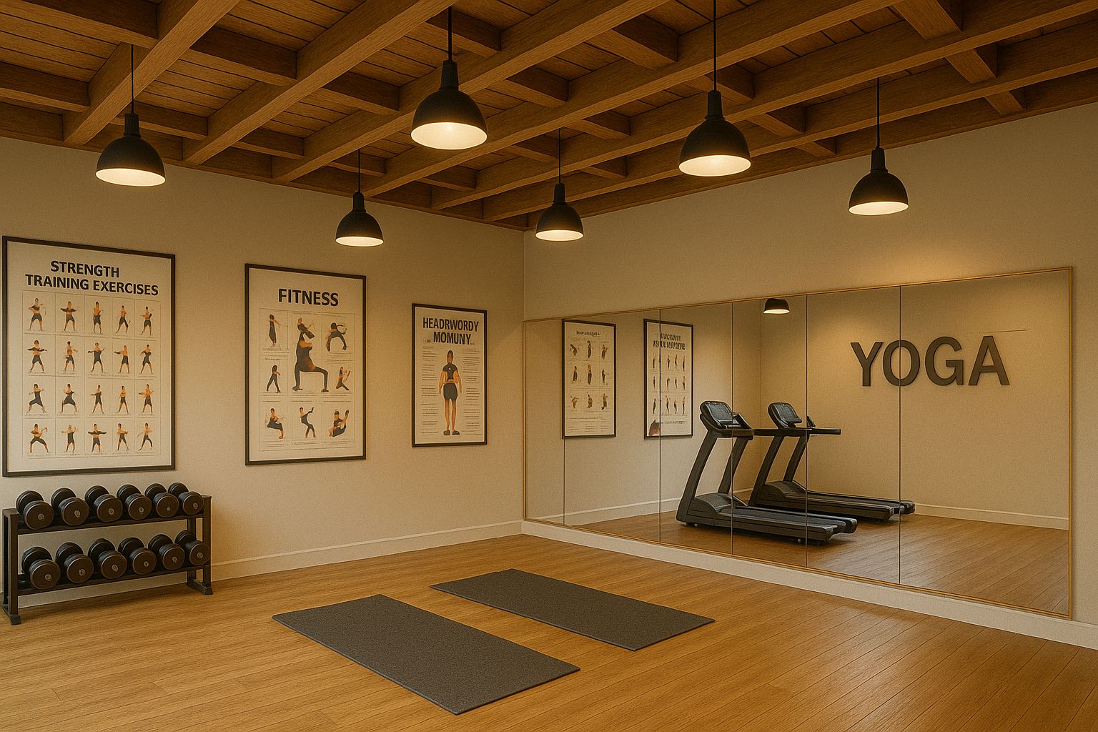 Gym Interior Design Ideas from CeeBeeDesignStudio